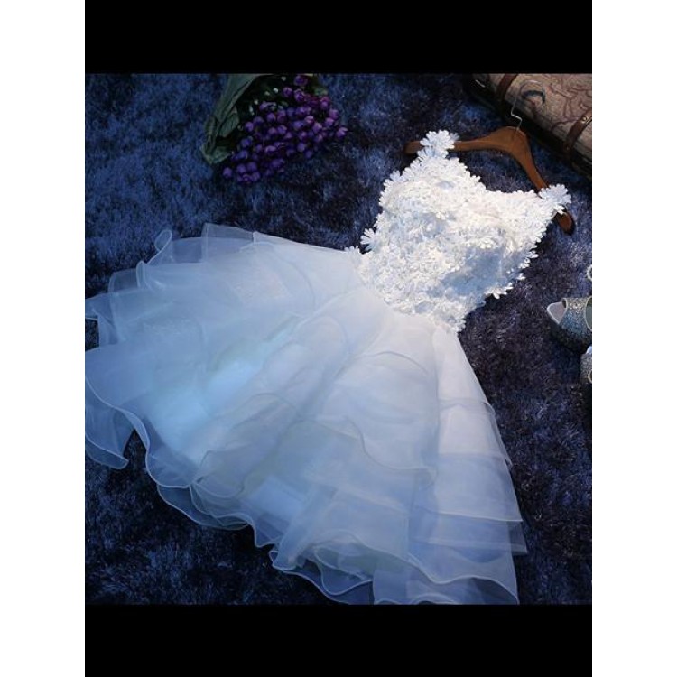 Princess Prom Dresses, White A-line/princess Homecoming Dresses ...